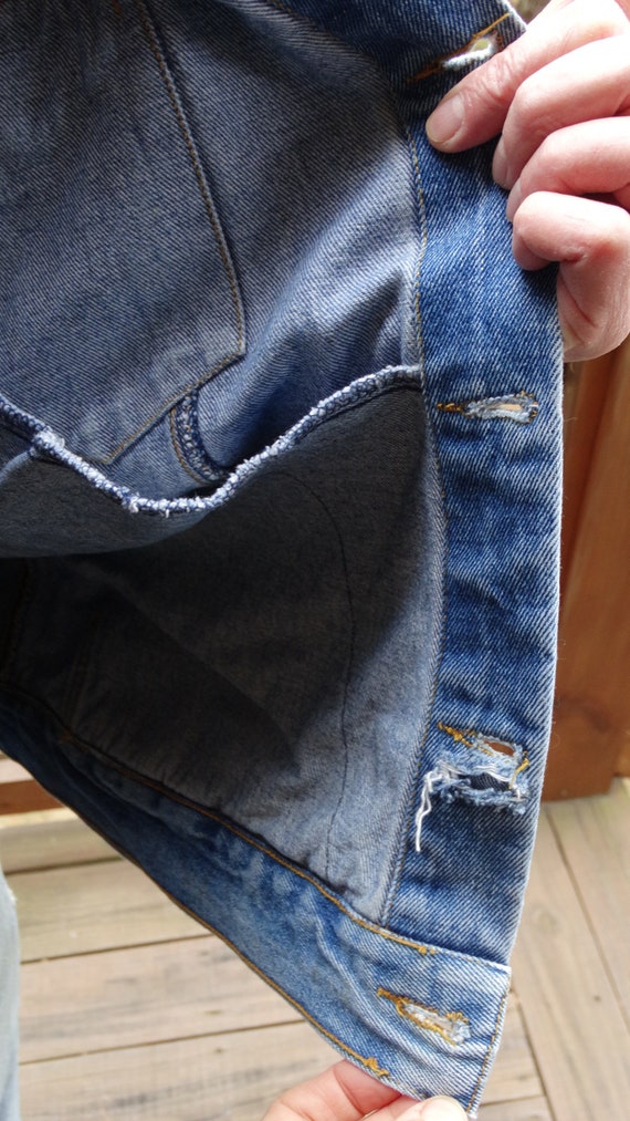 Vintage Campus Denim Work Jacket Jean Jacket Mens Siz… - Gem