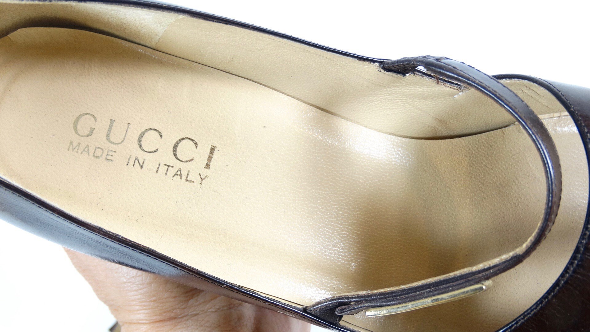 Vintage Gucci Authentic Vintage Leather High Heels, Vintage Italian ...