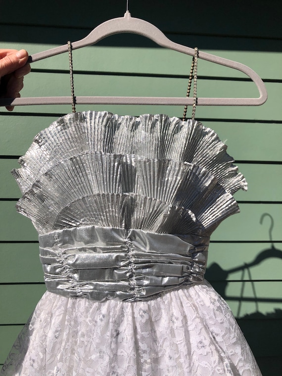 1980s Patricia Green Couture Gown - Size 6 Lace Eveni… - Gem