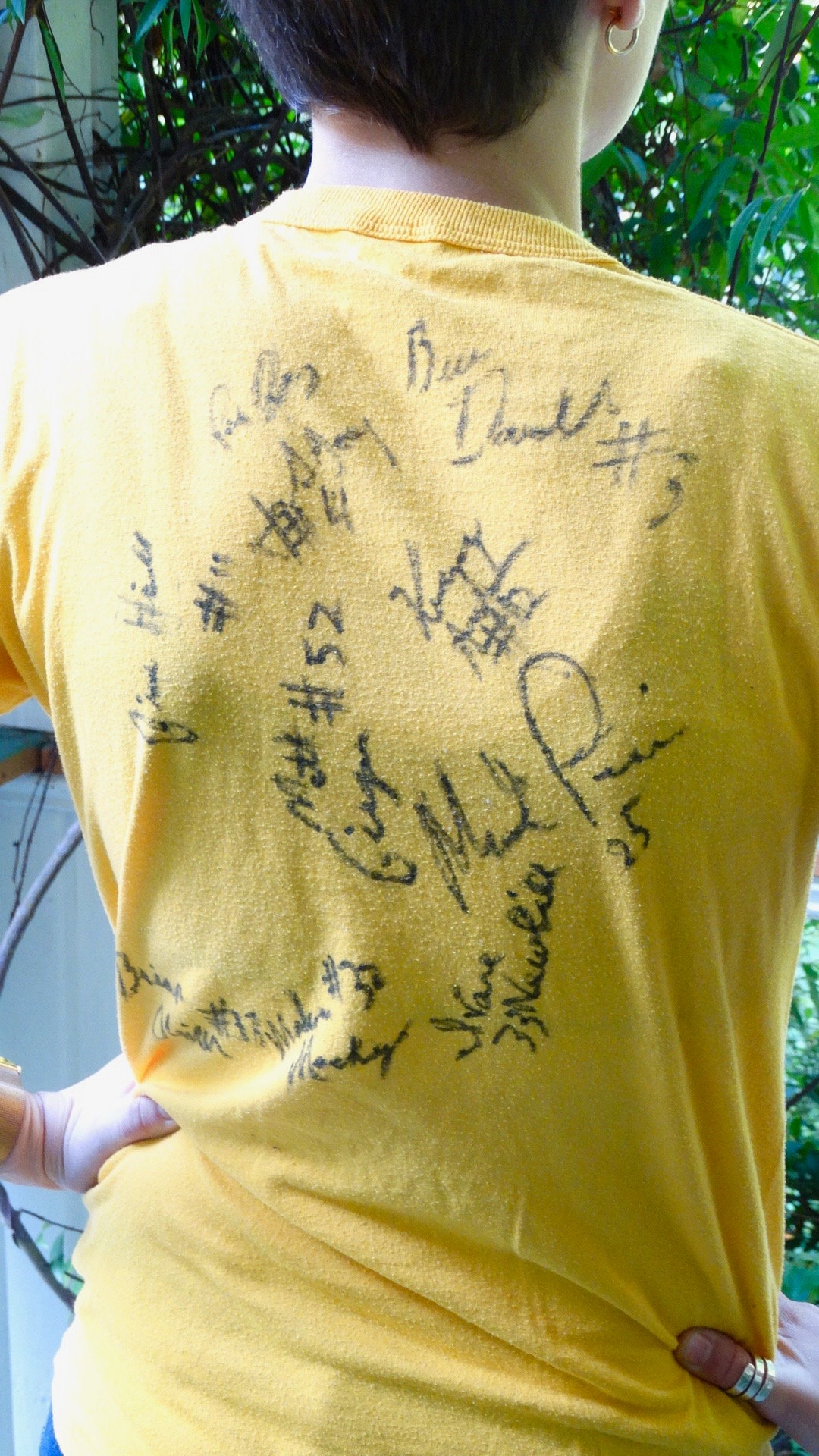 80s-90s GA Tech Bball Autographed Georgia Tech Tshirt 80s-90s ...