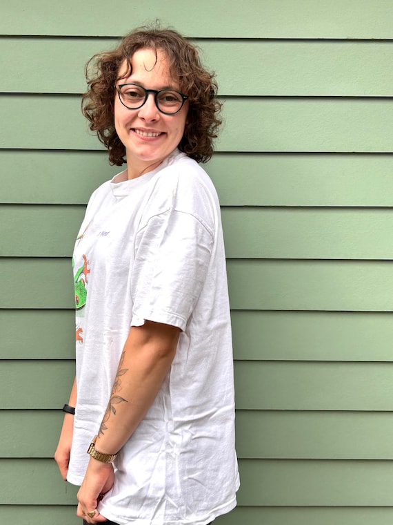 90s Tree Frog Tshirt Hanes Beefy T Size XL Sanibel Is… - Gem