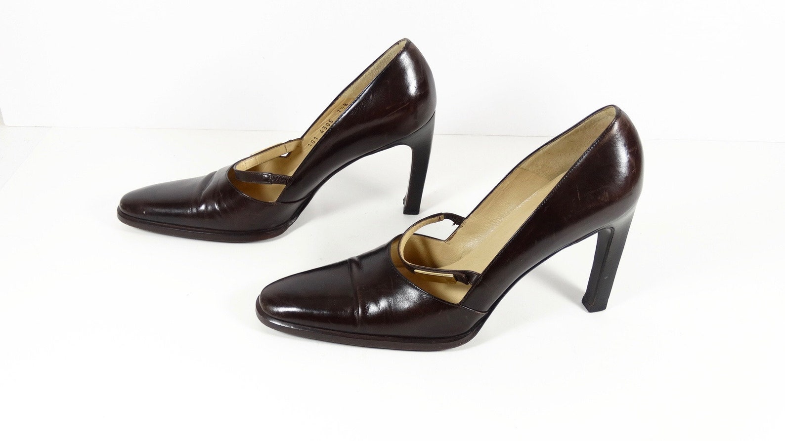 Vintage Gucci Authentic Vintage Leather High Heels, Vintage Italian ...