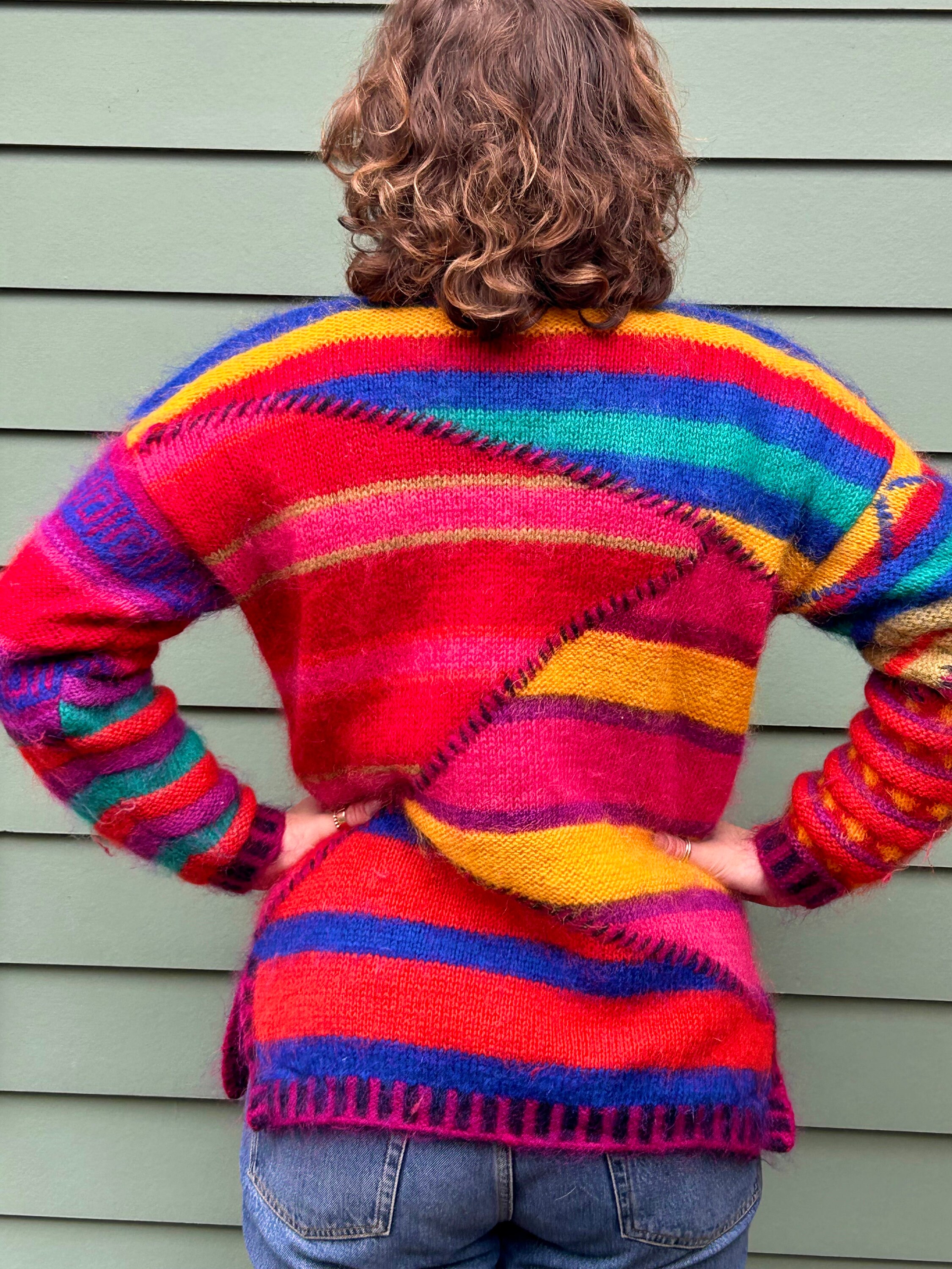 Incredible 80s Kenji Sweater 1980s Sweater Maximalist Sweater Crazy ...
