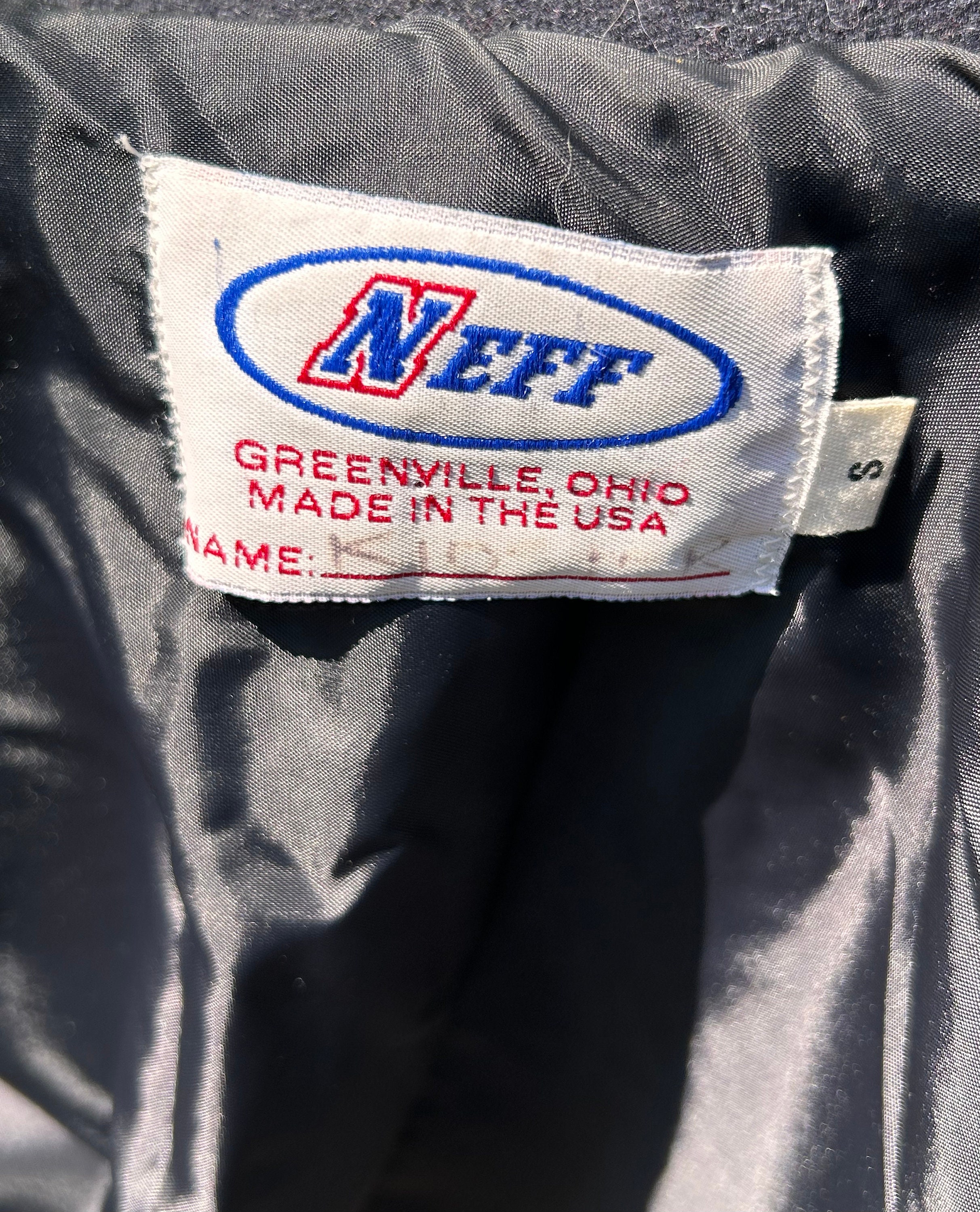 Vintage Neff Varsity Letter Jacket Size S Black and Gold Varsity Jacket ...