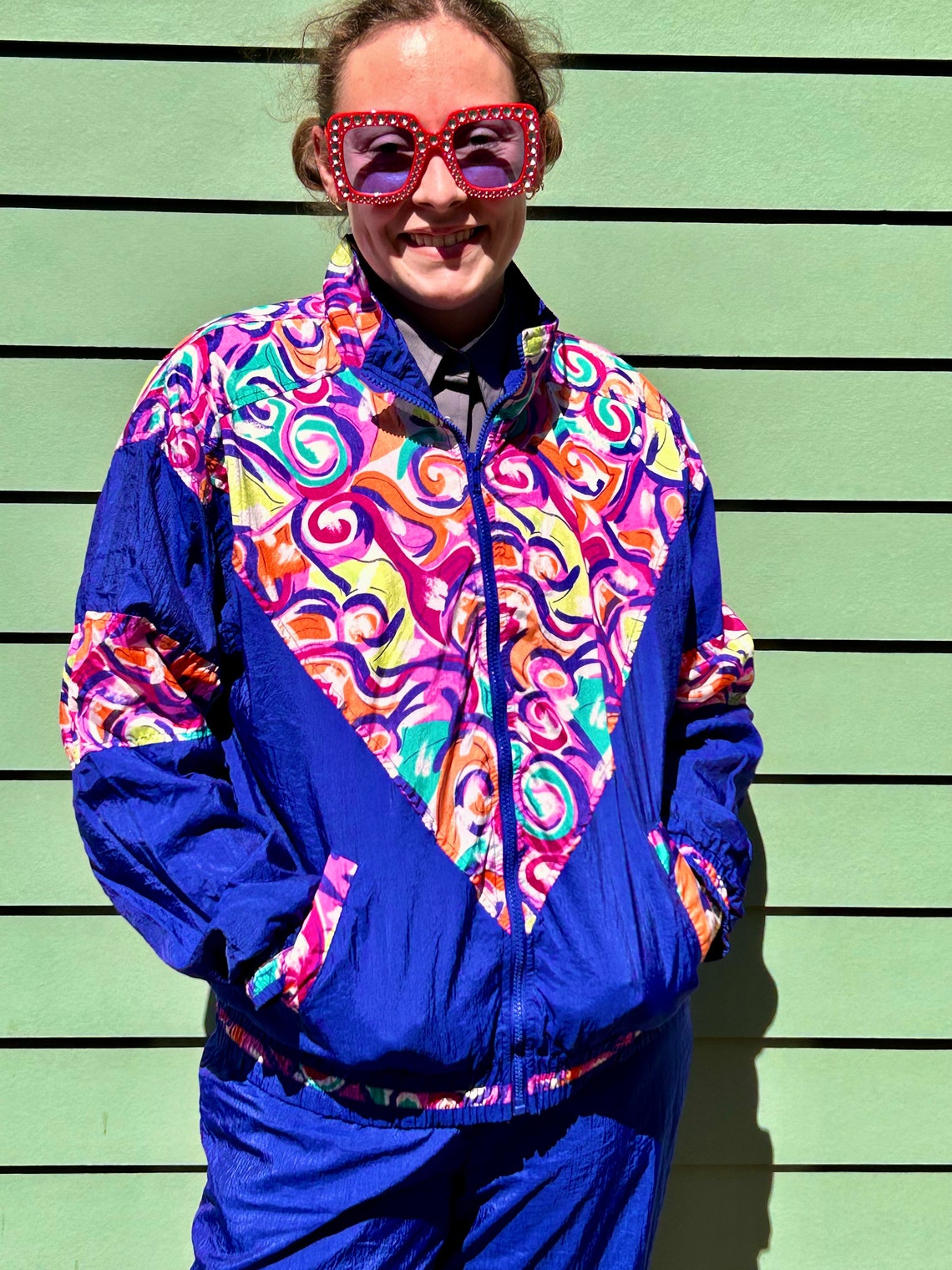 Fab 80s Track Suit Jennifer Moore Petites PL 1980s Track Suit Warmup ...