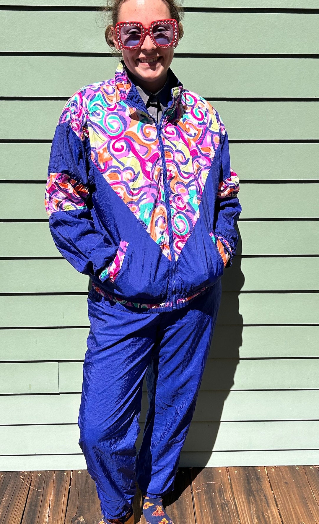 Fab 80s Track Suit Jennifer Moore Petites PL 1980s Track Suit Warmup ...