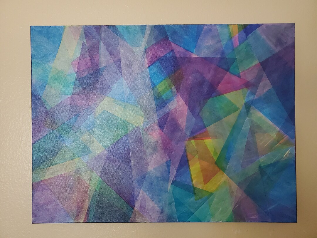 Paper Birds -24x18 Acrylic Painting on Gallery Profile Canvas - Etsy