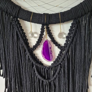 Gothic Macrame Kit Black Macrame Decor Tutorial Winnie - Etsy