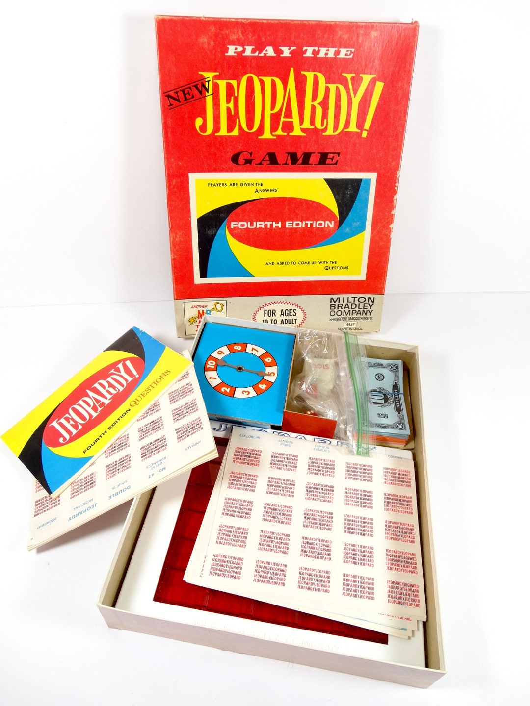 1964 Jeopardy Game COMPLETE 1960s Jeopardy Midcentury 60s Games Milton ...