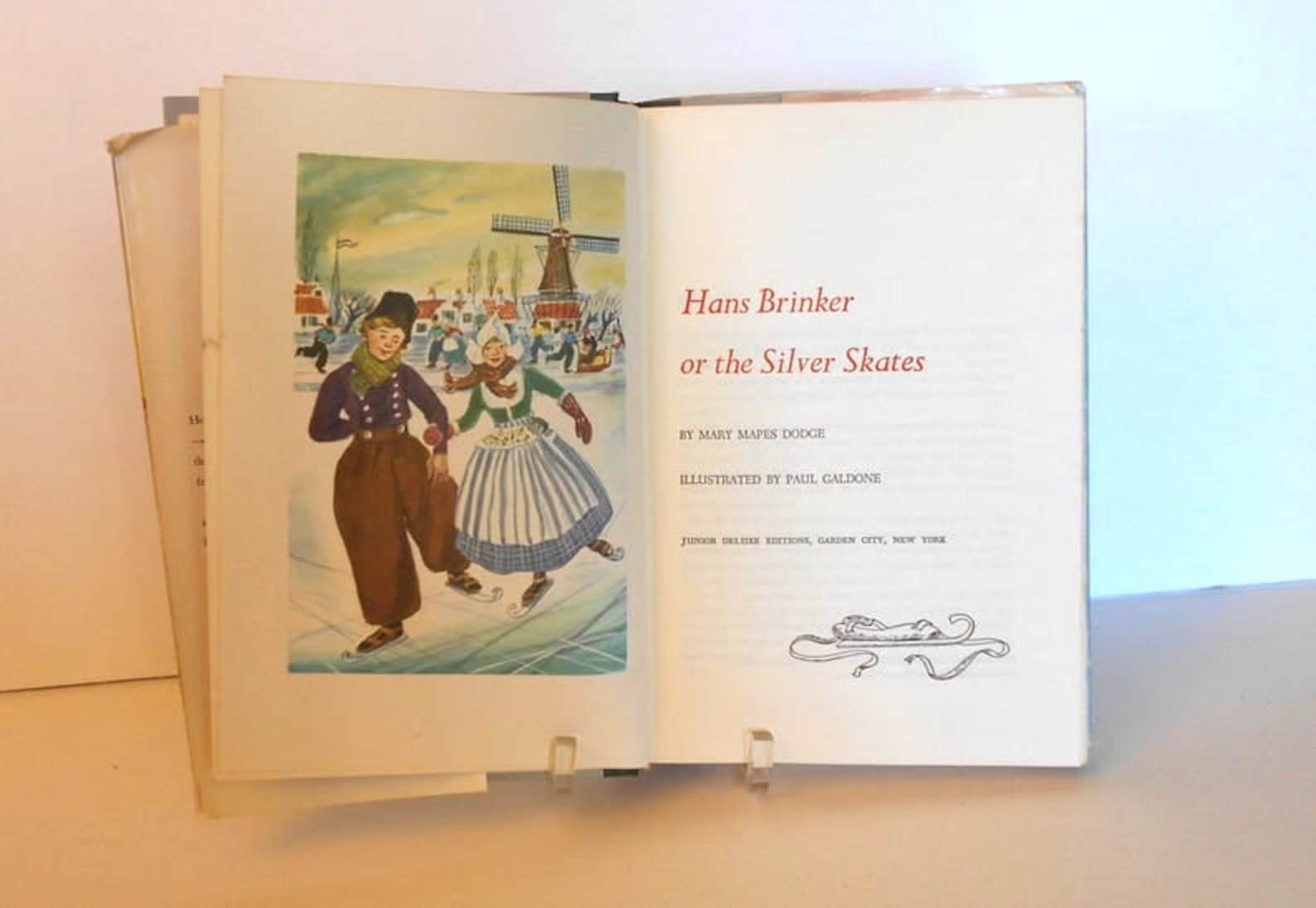 Hans Brinker or the Silver Skates 1954 Edition Classic Childrens Books ...