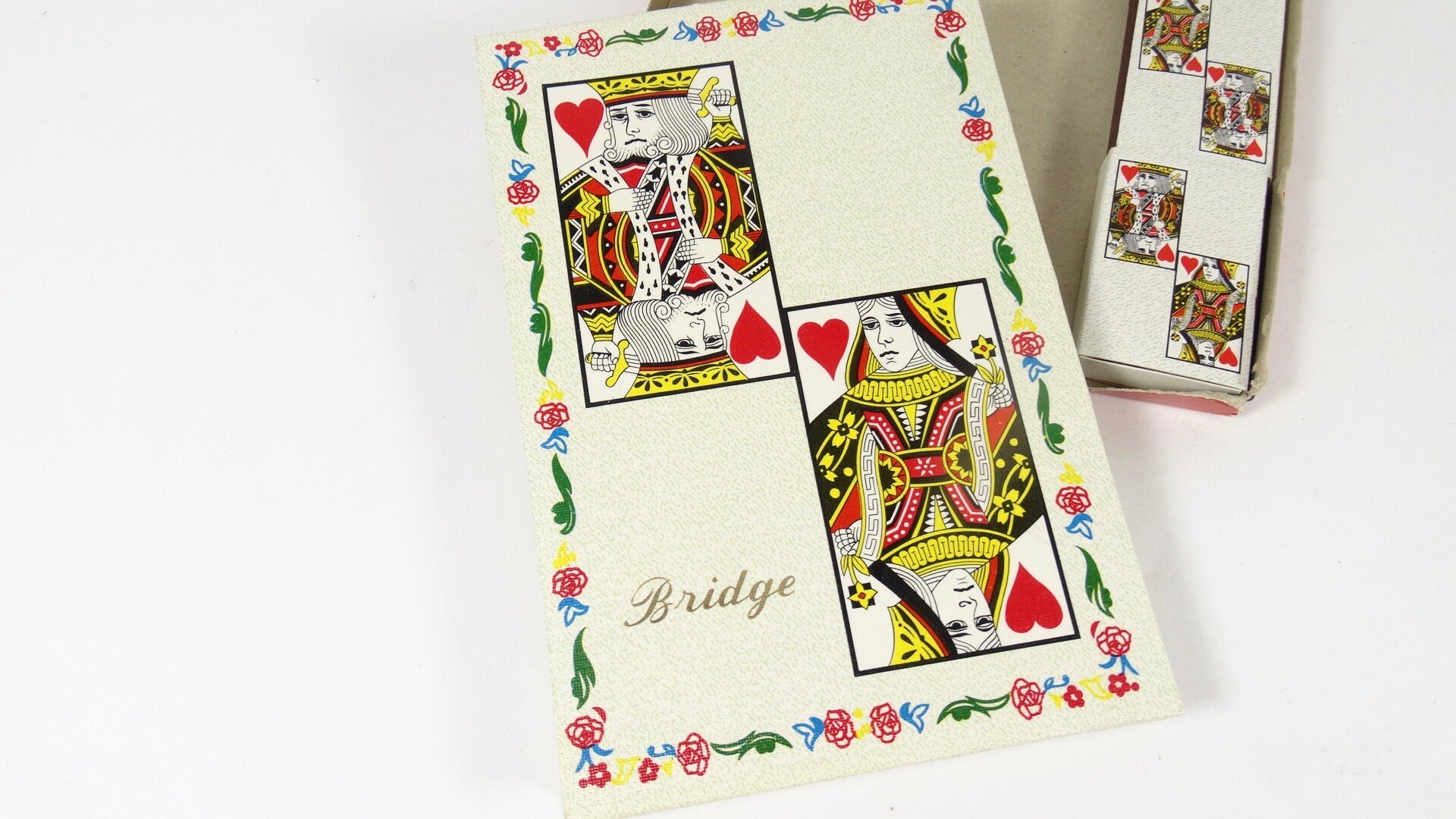 Bridge Score Card and Matches Set, Vintage Card Suit Midcentury Bridge ...