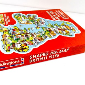 Fun 1983 Waddingtons British Isles Jigsaw Puzzle - Shaped Puzzle Map ...