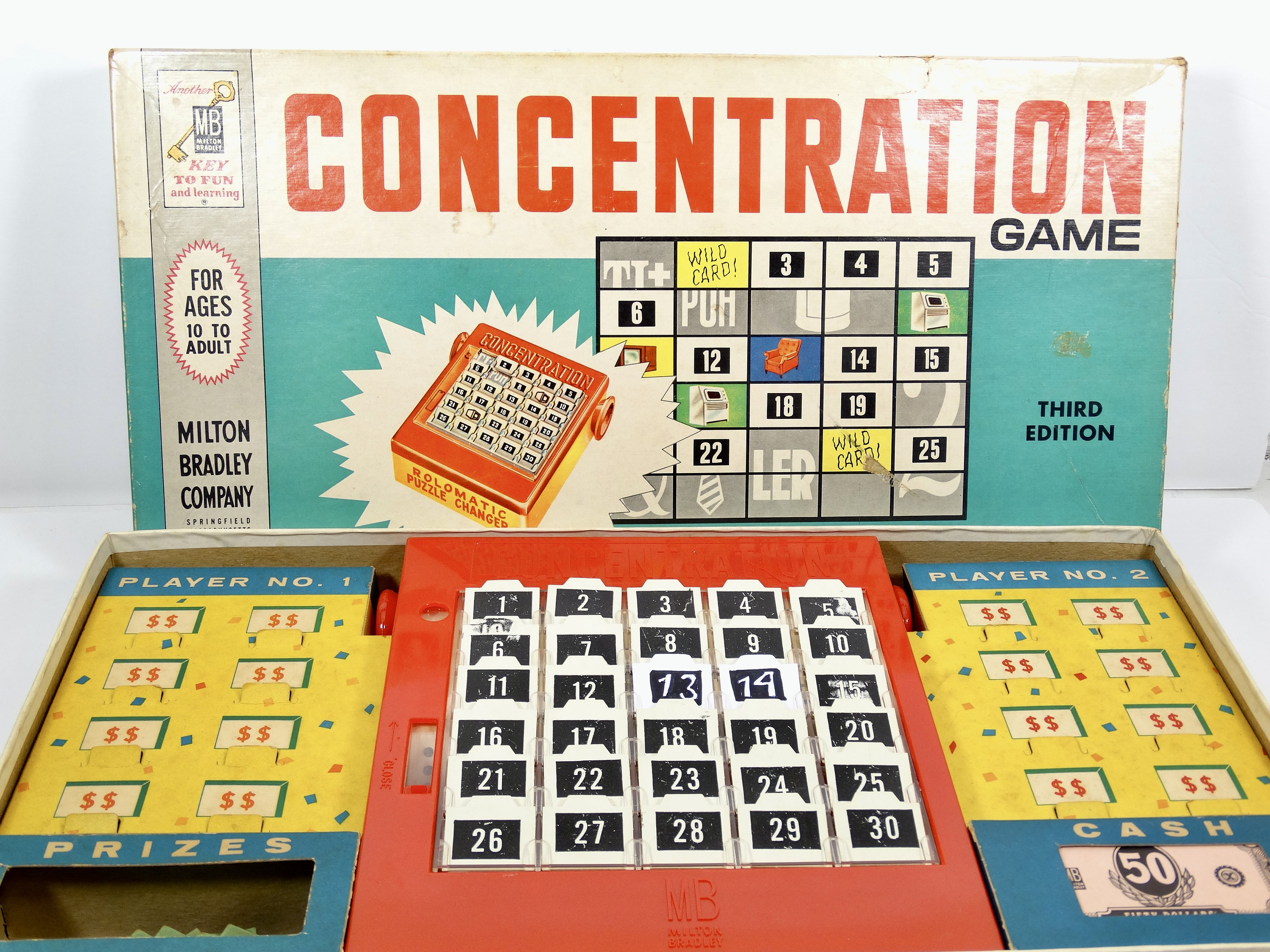 1960 Concentration Game COMPLETE 60s Board Game 1960 Board Game ...