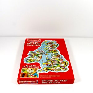 Fun 1983 Waddingtons British Isles Jigsaw Puzzle - Shaped Puzzle Map ...
