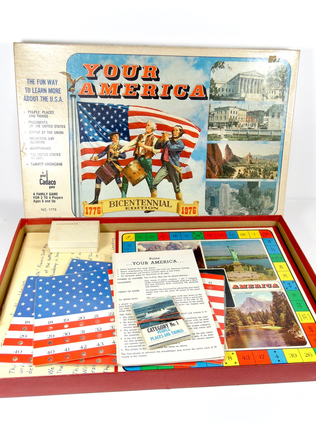 1970s Your America Game COMPLETE USA American Geography Game American ...