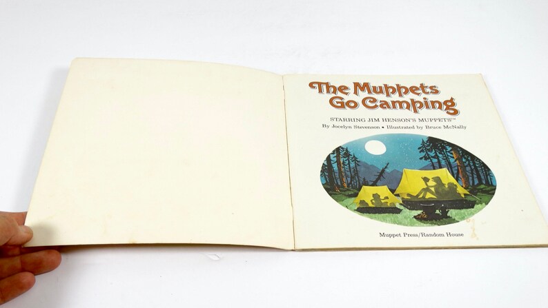1981 the Muppets Go Camping Starring Jim Henson's Muppets Kids Book 80s ...