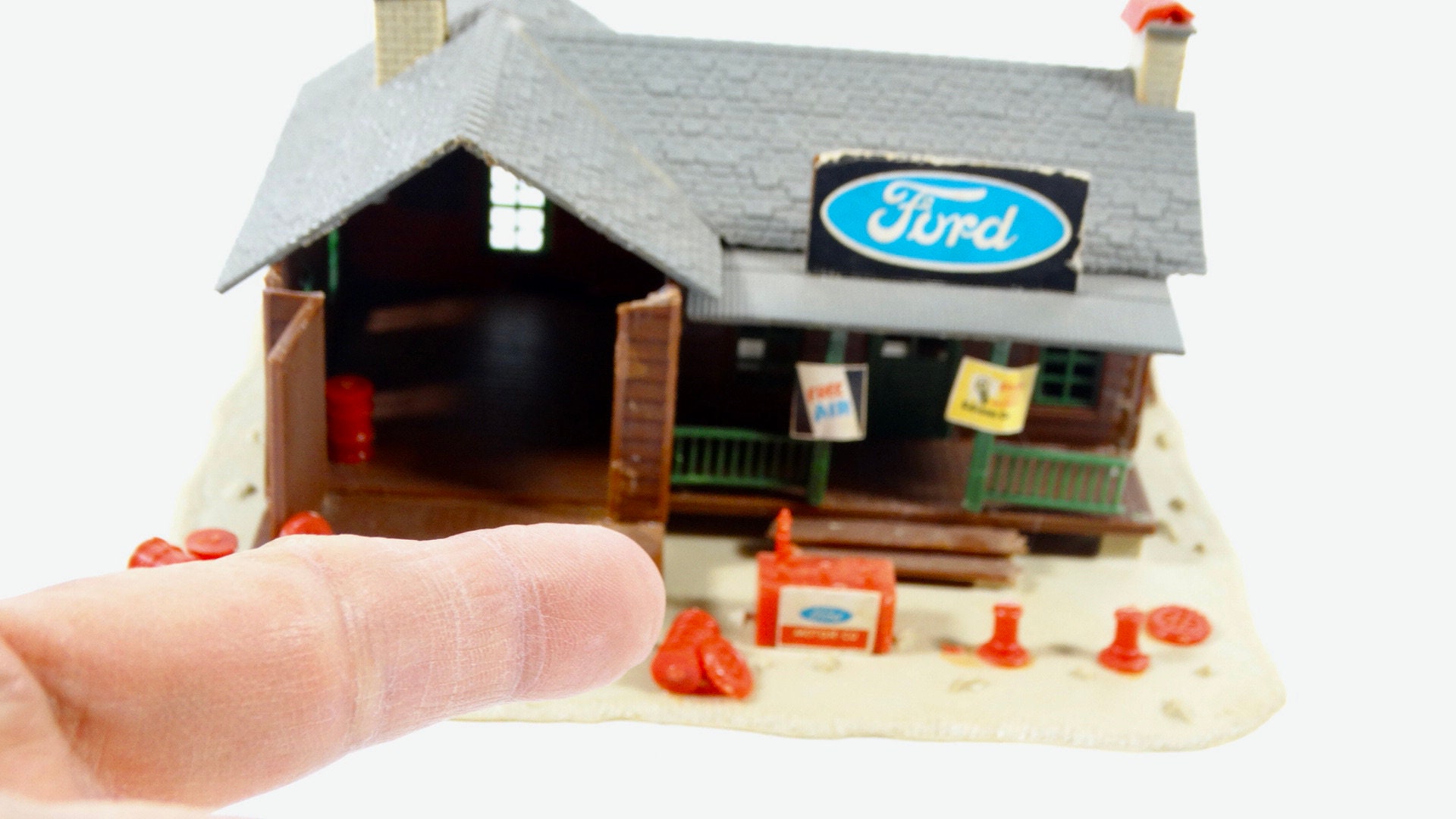 Vintage Tyco-kit HO Scale Rustic Cabin Rustic Garage West Germany Tyco ...