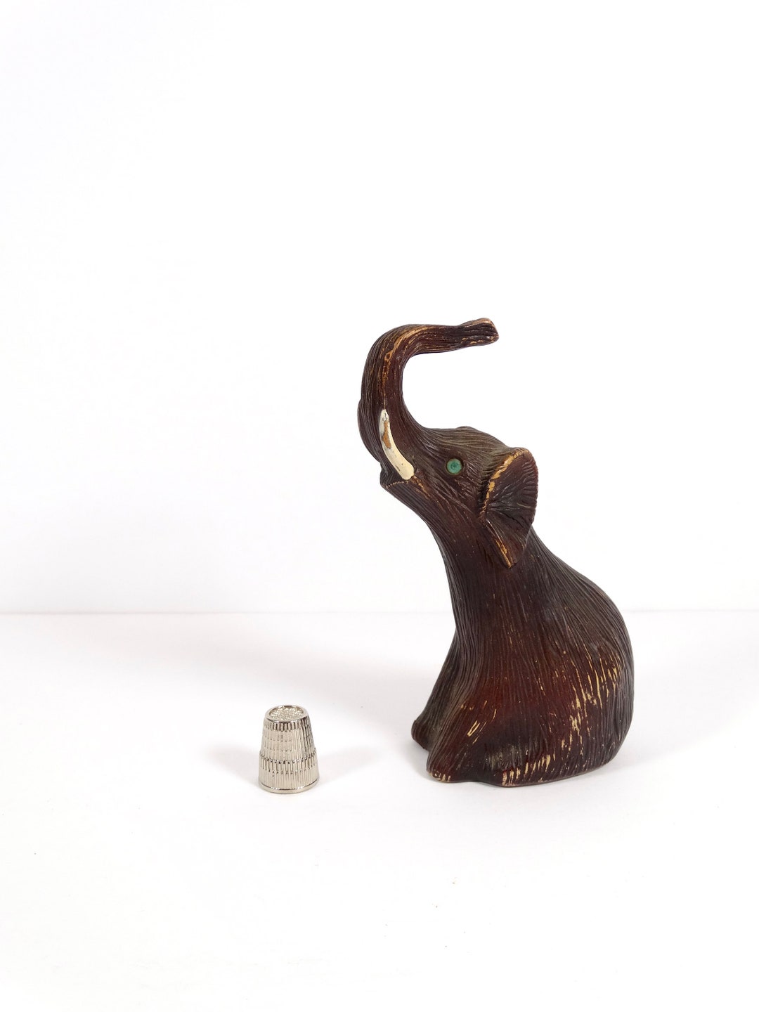 Vintage Wooly Mammoth Baby Elephant Baby Figurine Mastodon Little ...