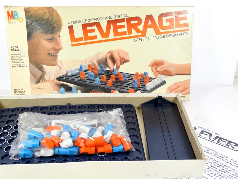 1982 Leverage Game - 1980s Game 1980s Milton Bradley Leverage Strategy ...