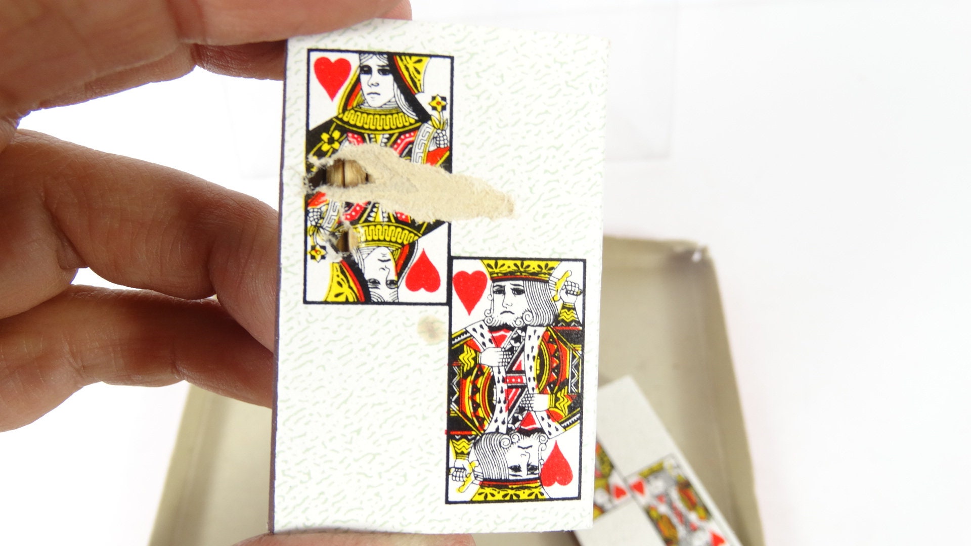 Bridge Score Card and Matches Set, Vintage Card Suit Midcentury Bridge ...