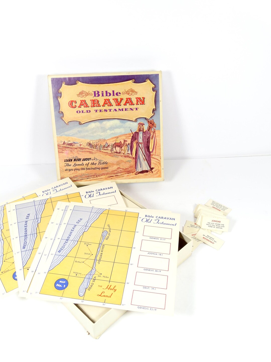 1961 Bible Caravan Game Broadman Supplies - Bible Game Old Testament ...