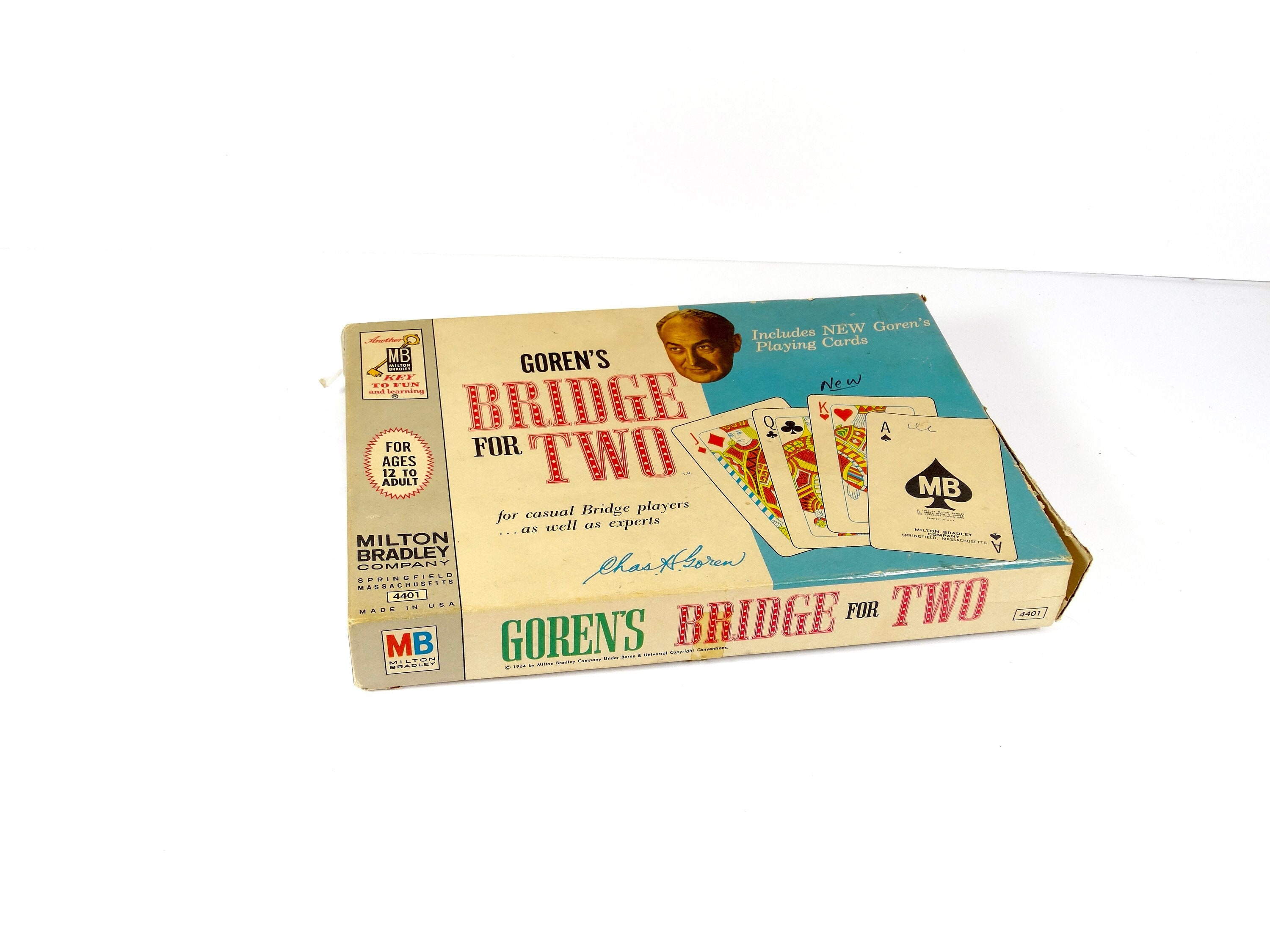 1964 Goren's Bridge for Two COMPLETE Milton Bradley Bridge Game ...