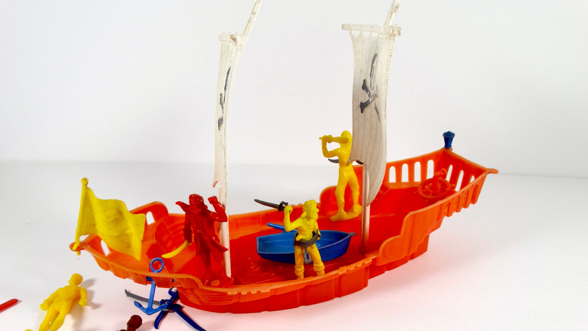 1960s MPC Pirate Ship and Pirates Play Set Plastic Pirate - Etsy