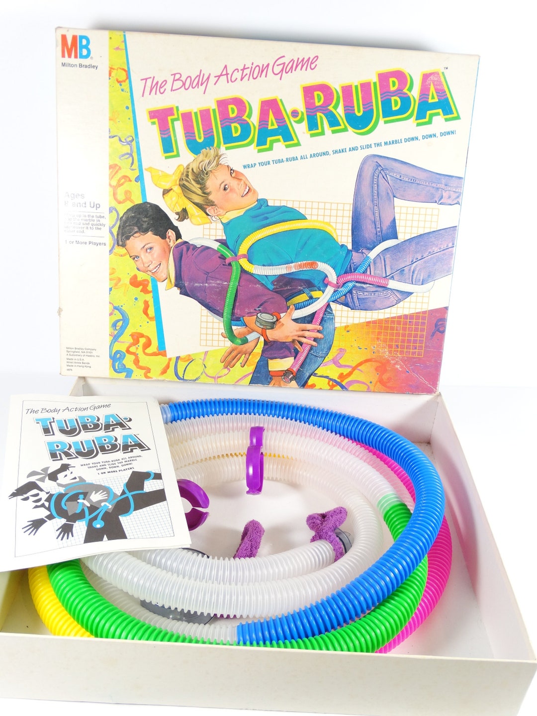 1987 Tuba-ruba Game COMPLETE Milton Bradley 1980s Tuba Ruba Marble Tube ...
