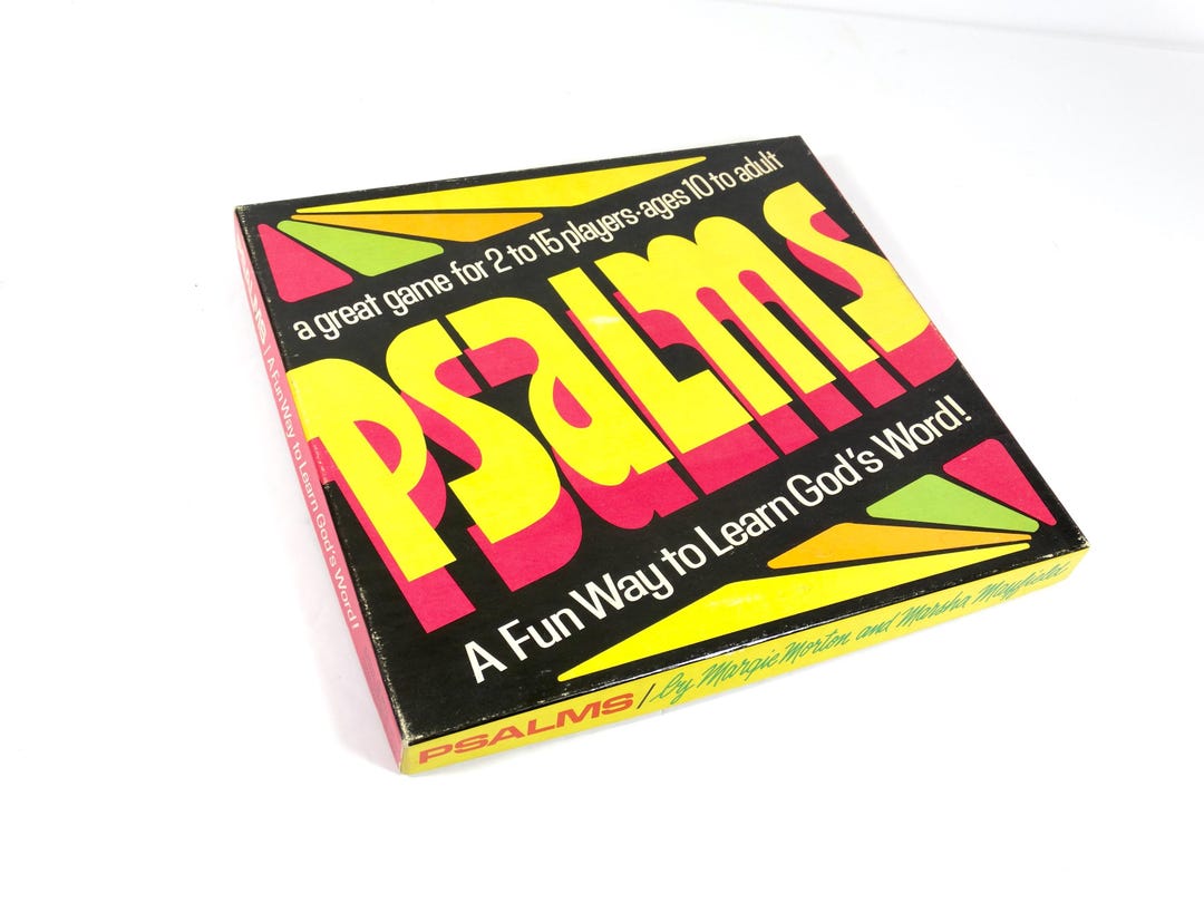 1976 Psalms Game - Psalms Bingo Vintage Bible Game Bible Bingo Standex ...