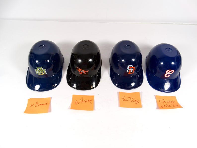 1990s Laich Mini Baseball Helmets - Dairy Queen Promo Mini Batting ...