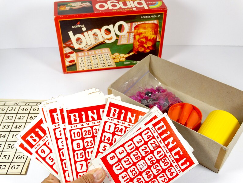 1981 Cardinal Bingo Game COMPLETE 1980s Bingo Vintage Bingo Bingo ...