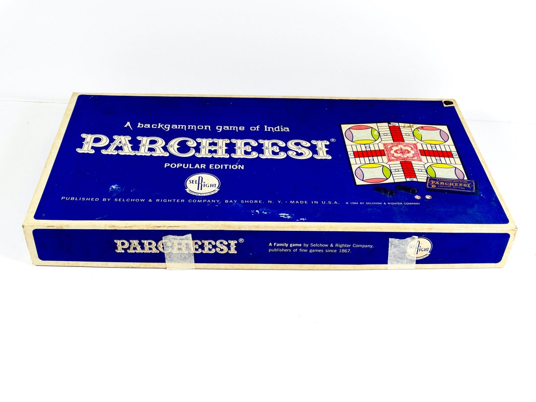 1967 Parcheesi Game Selright COMPLETE Vintage Parcheesi Popular Edition ...