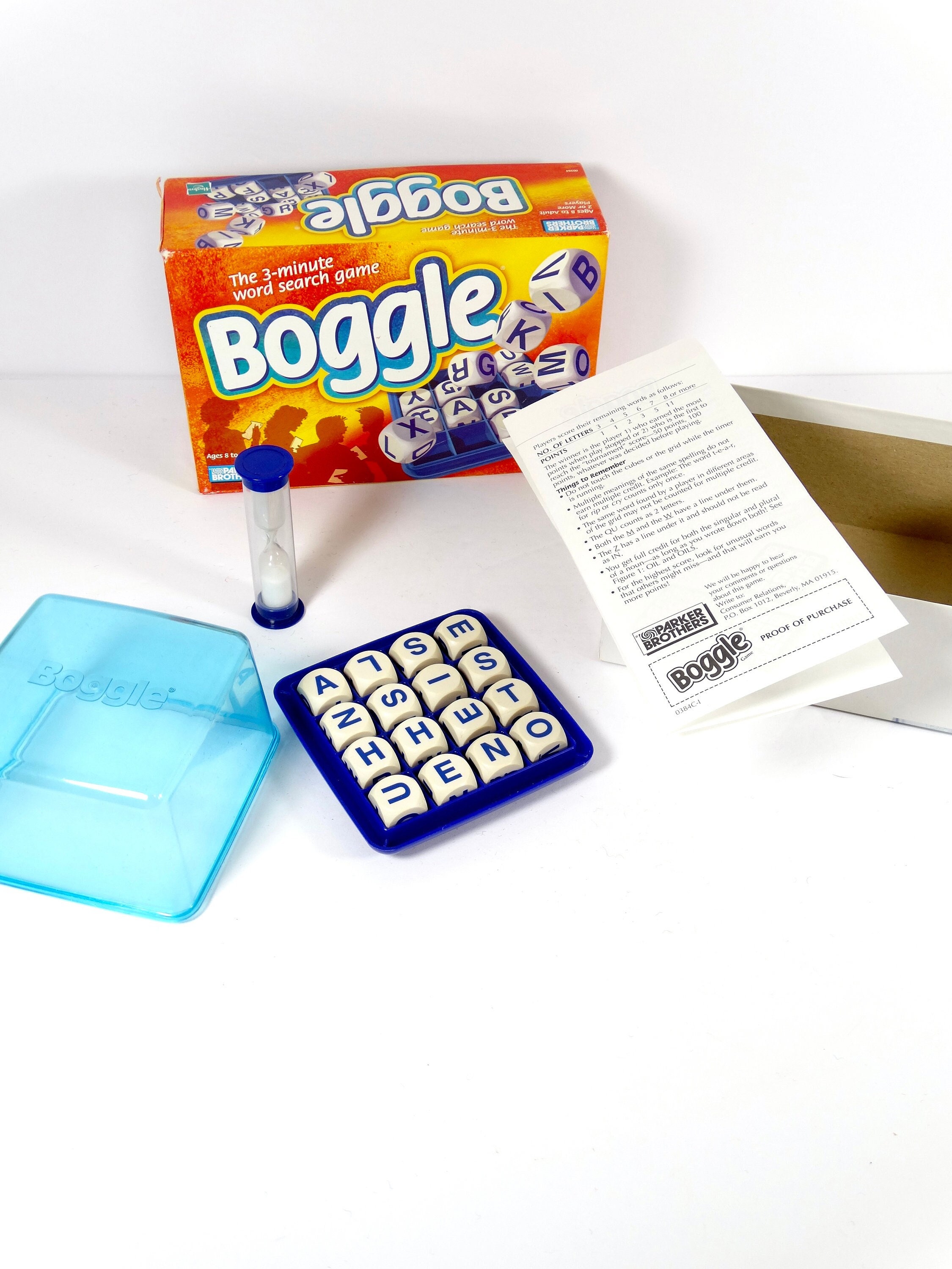 1999 Boggle Game Spelling Game Letter Dice Game Word Search Game ...