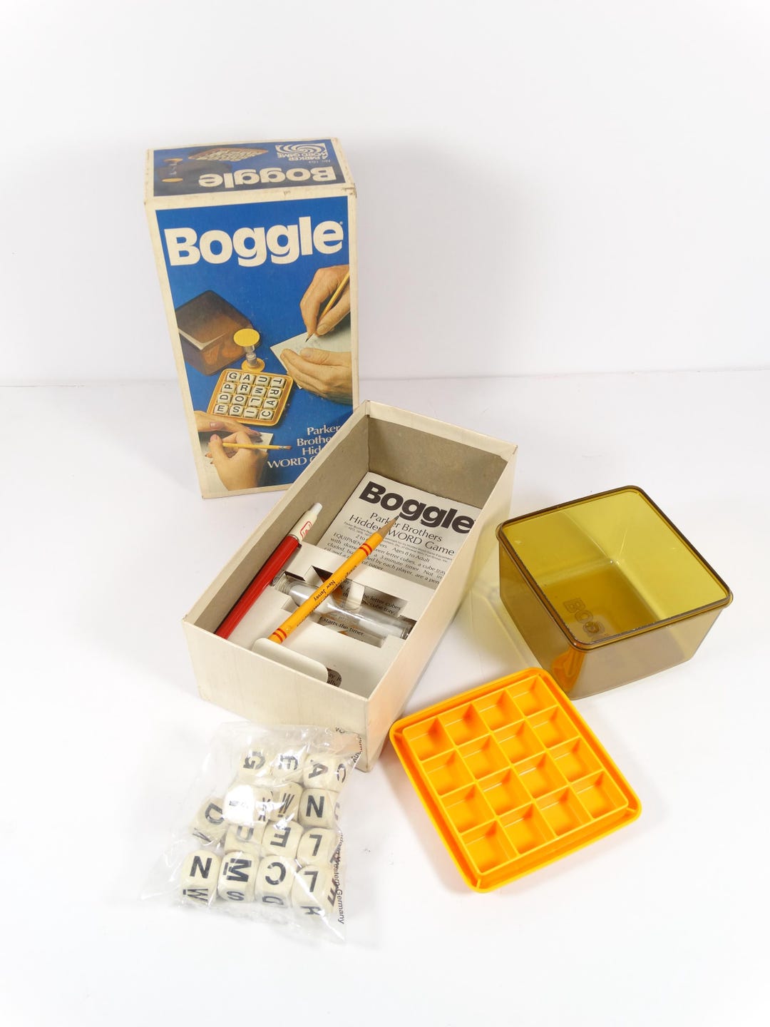 1976 Boggle Game 1970s Boggle Game Spelling Game Letter Dice Game Word ...