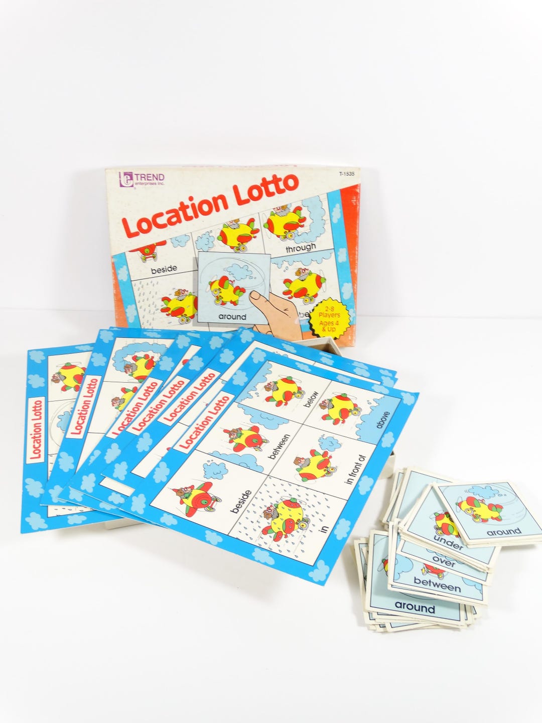 1986 Location Lotto - Preposition Game for Kids Vintage Grammar Game ...