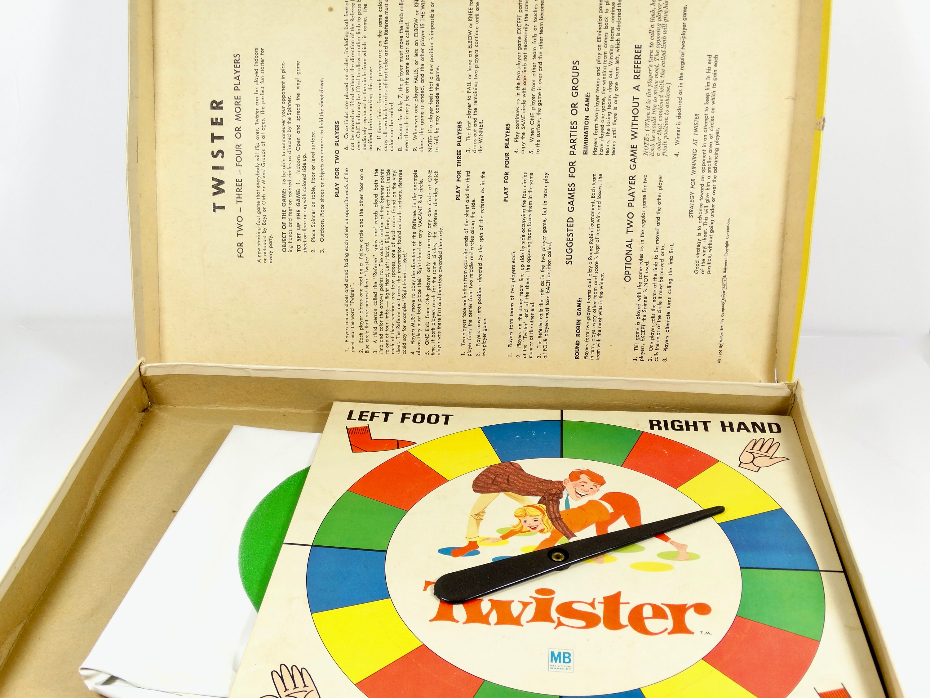 1966 Twister Game ORIGINAL Twister Midcentury Game Classic Twister 60s ...