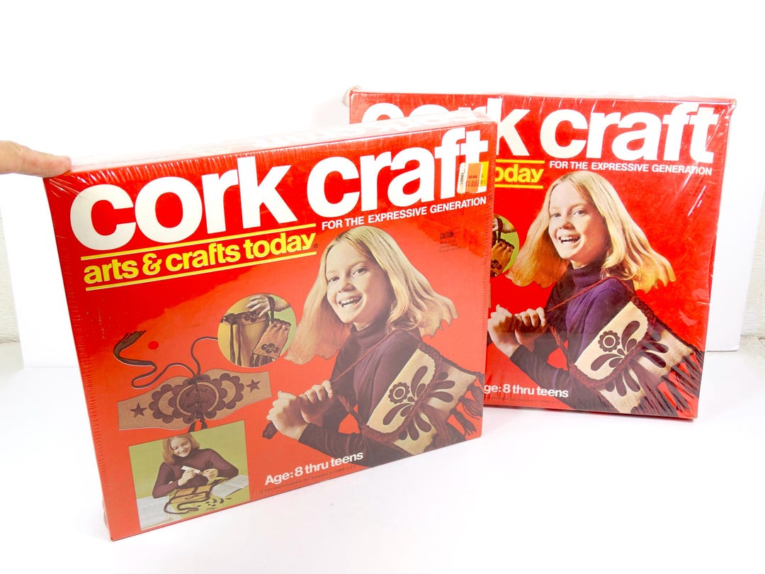 1972 Cork Craft Kit - UNOPENED 1970s Cork Craft Arts & Crafts Today ...