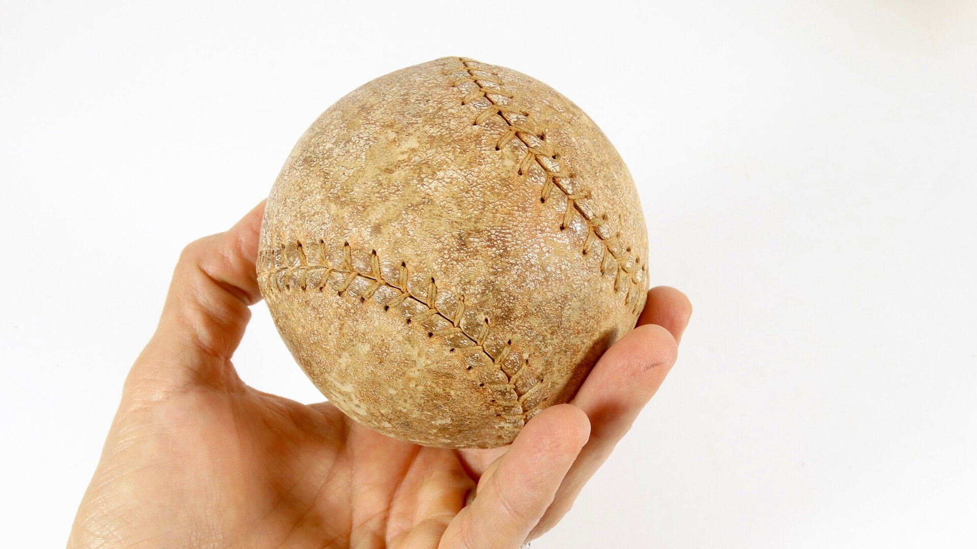 Vintage Leather Softball Vintage Leather Baseball Softball - Etsy