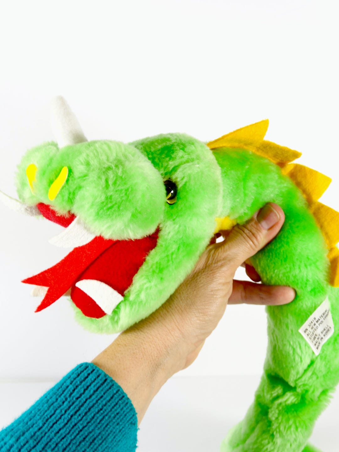 Cute Vintage Stuffed Dragon Snake Vintage Stuffed Wyrm Cute Dragon ...