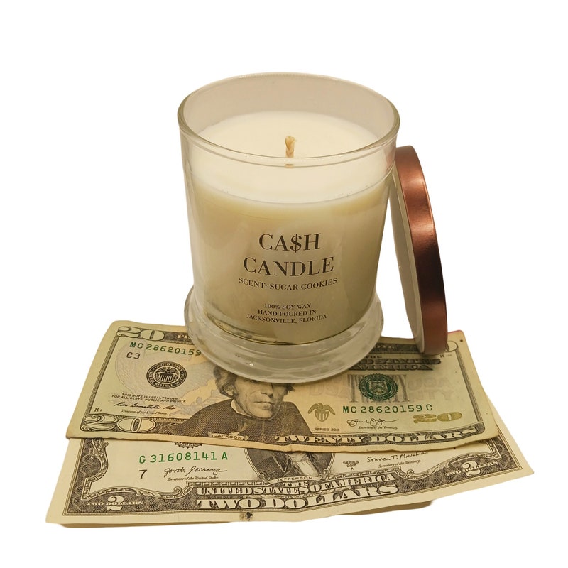 Money Candle With Money Inside - Etsy