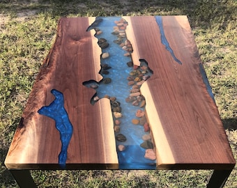 Live Edge River Table - Etsy