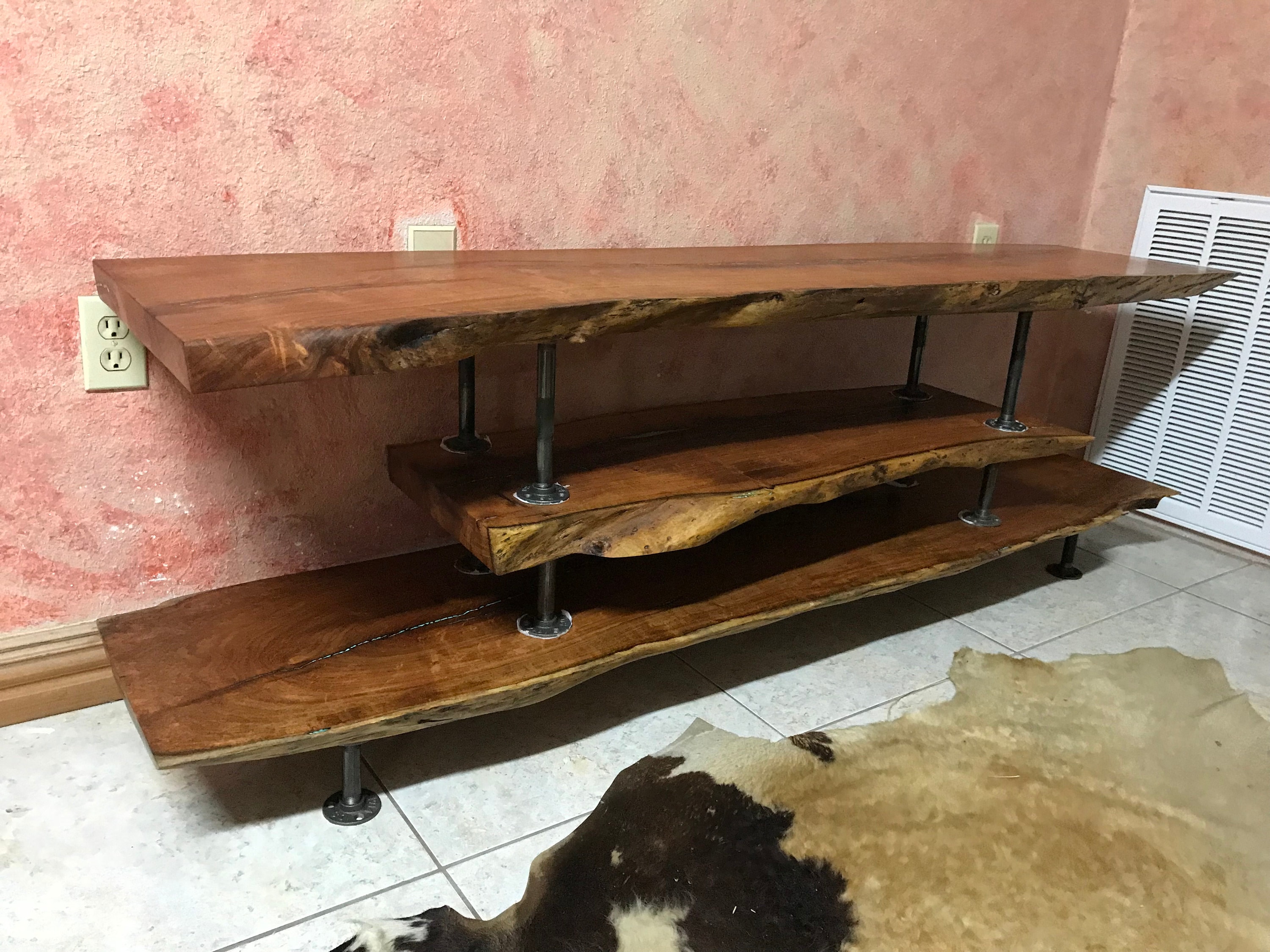 Live Edge Console Unit - Etsy