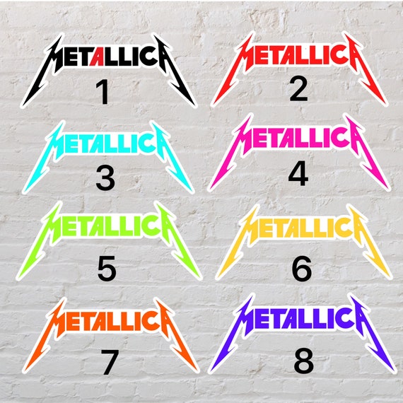 Electronics & Accessories Metallica Logo Sticker Vinyl Decal 10 Sizes ...