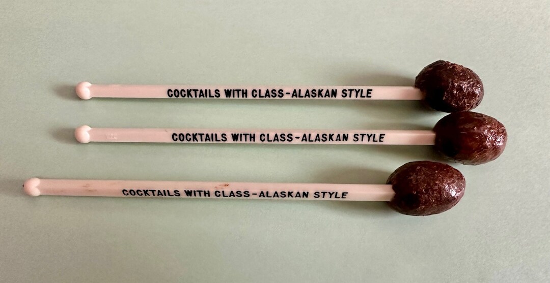 Alaska Moose Nugget Swizzle Sticks Set of 3 - Etsy