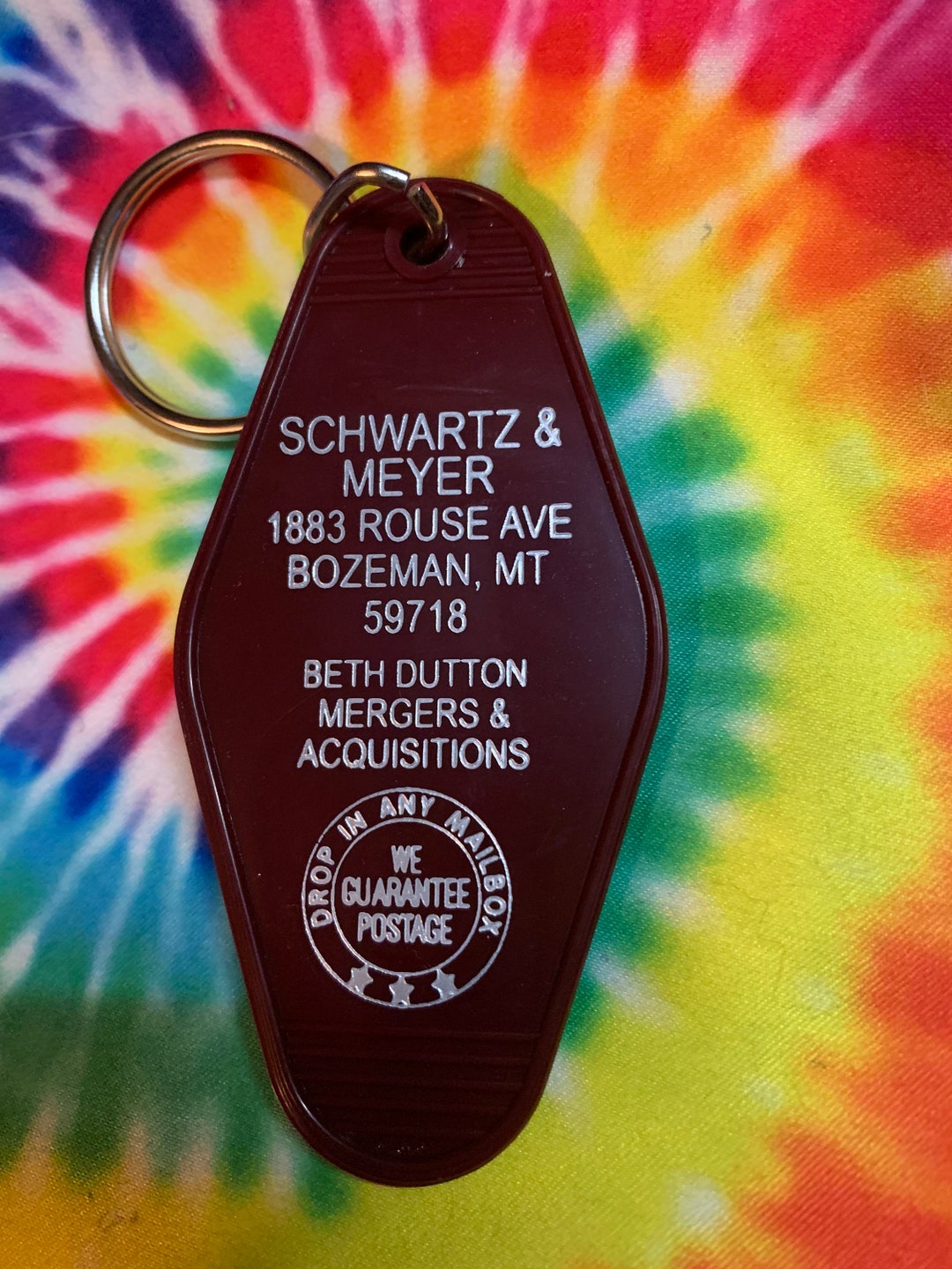 Retro-style Beth Dutton Schwartz & Meyer Mergers Acquisitions Key Fob ...