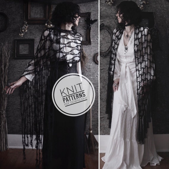 Widow's Web Bundle Knitting Patterns Scarf and Shawl - Etsy