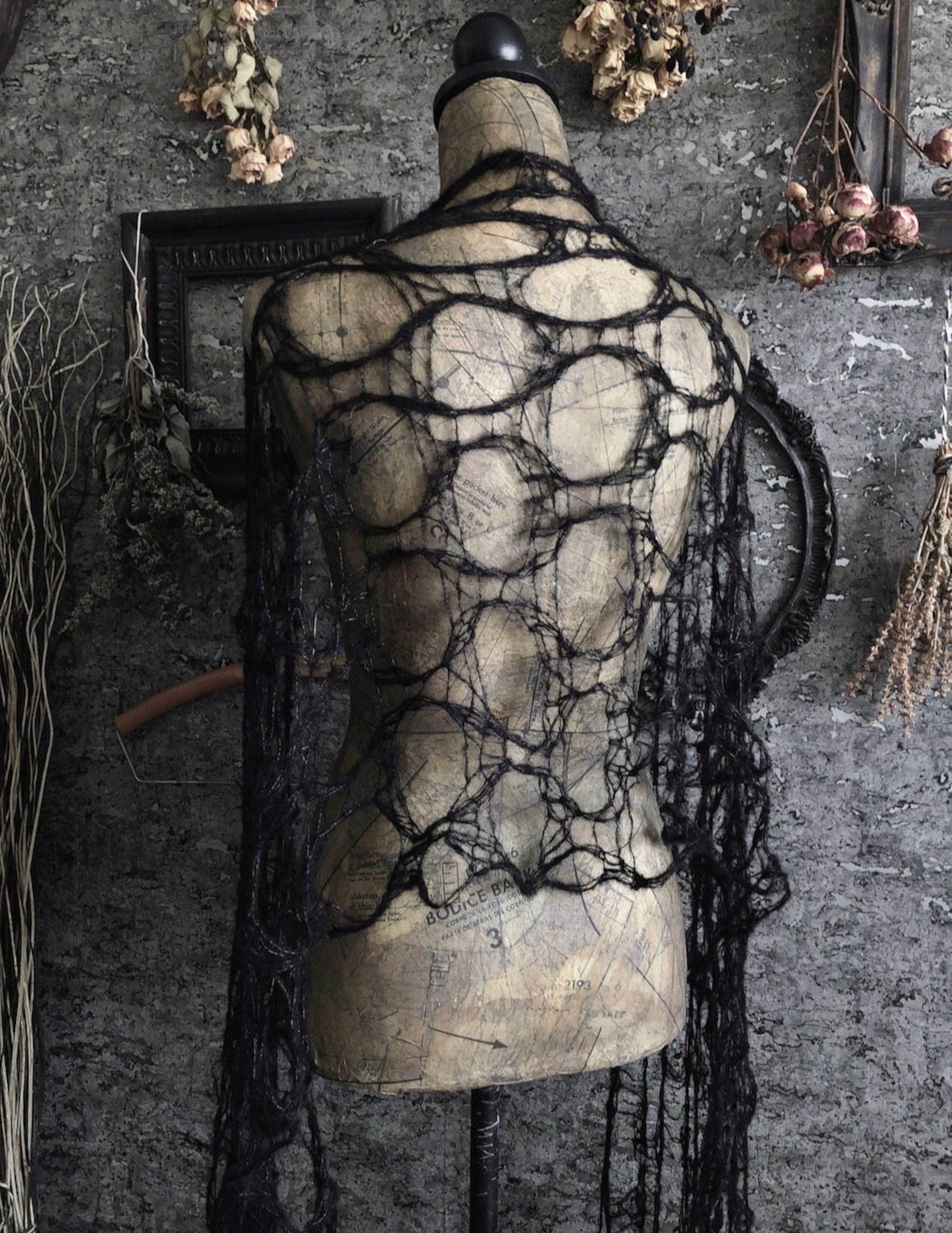 Widow's Web Scarf Knitting Pattern - PDF Digital Download - Goth Long ...
