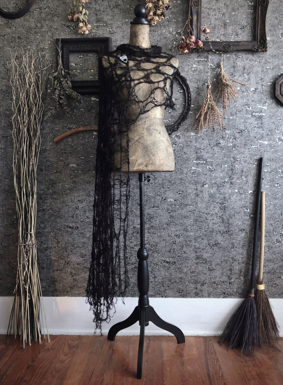 Widow's Web Scarf Knitting Pattern - PDF Digital Download - Goth Long ...