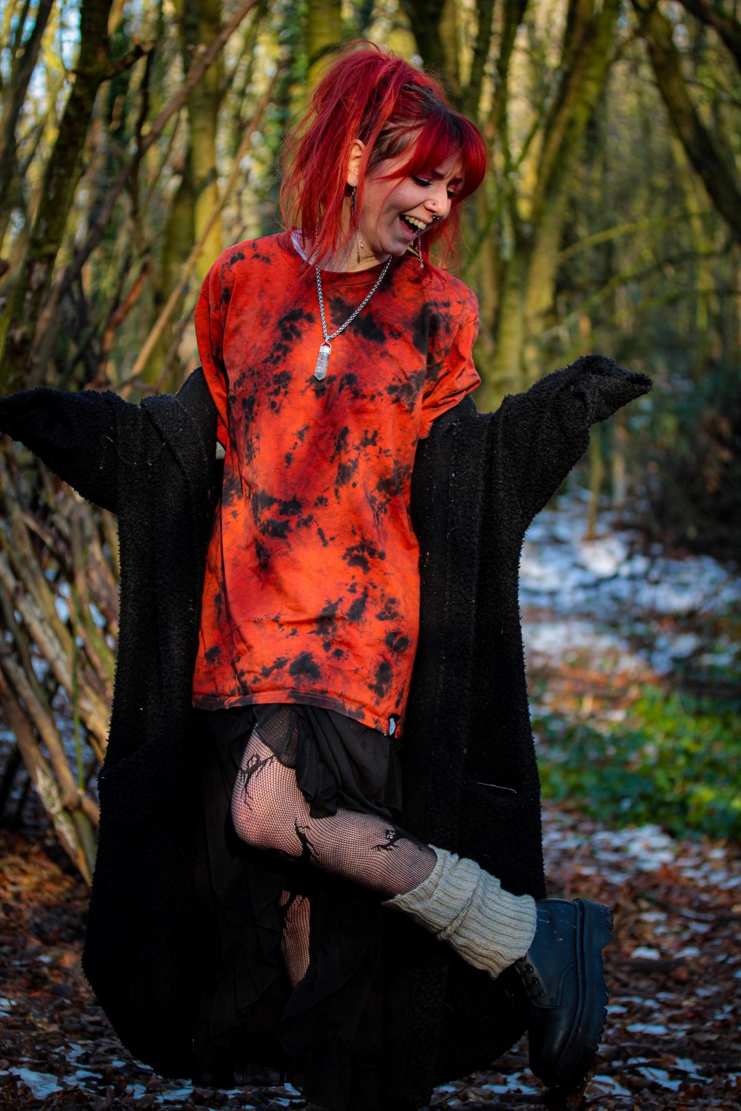 Burnt Orange Tie Dye Shirt, Orange Camo Tie Dye T Shirt, Halloween Tie ...