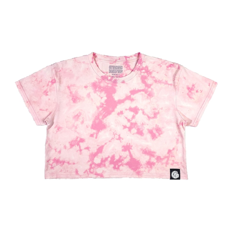 Womens Ice Dye Crop Shirt - Etsy UK